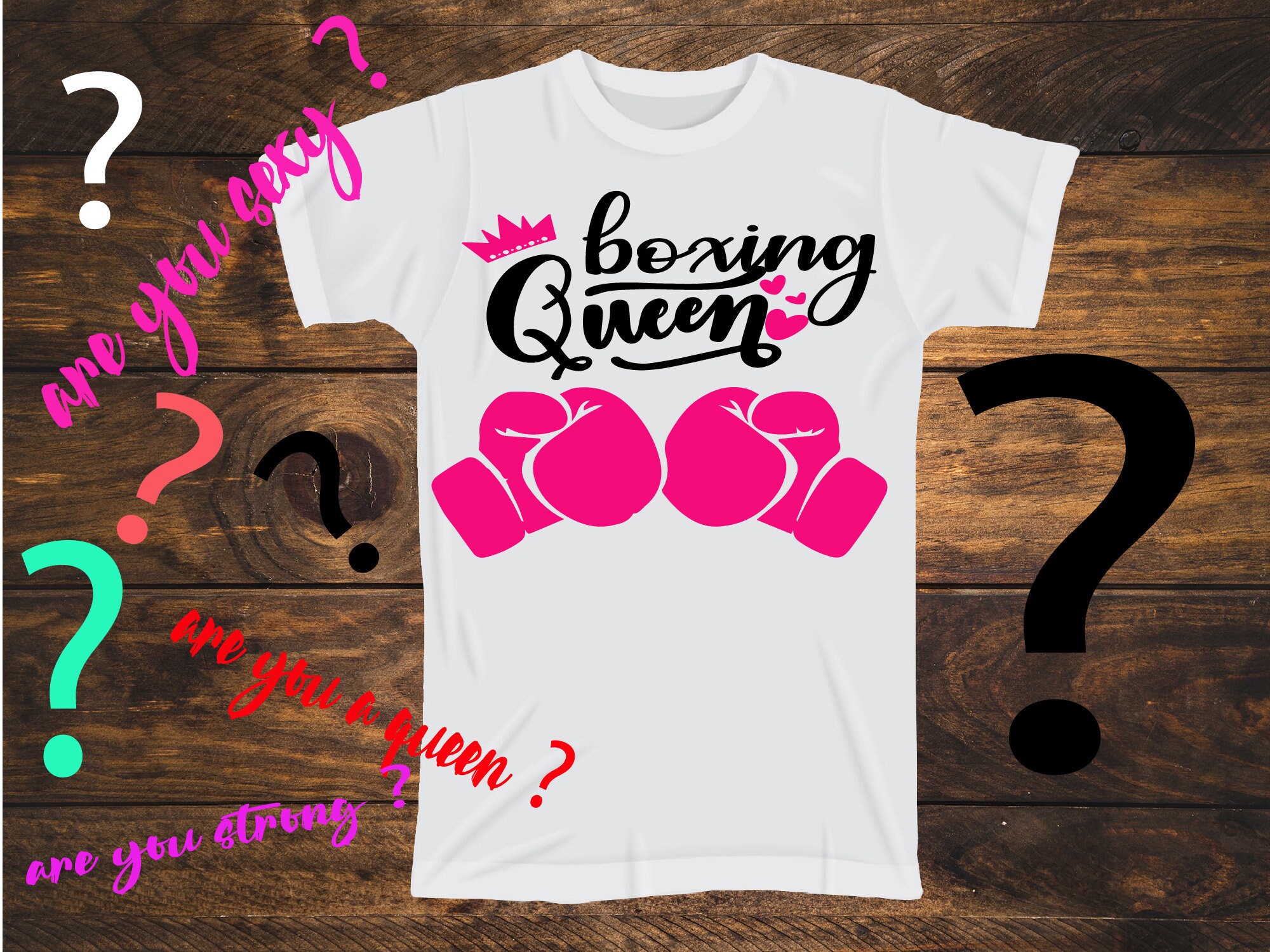 Boxing Gloves Logo Girl Power Svg Boxing Girl Svg Queen of | Etsy