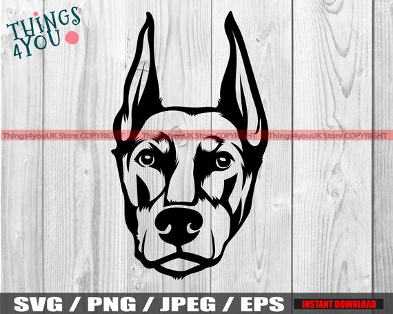 Doberman Doberman Svg Doberman Peeking Dog Doberman Lovers | Etsy