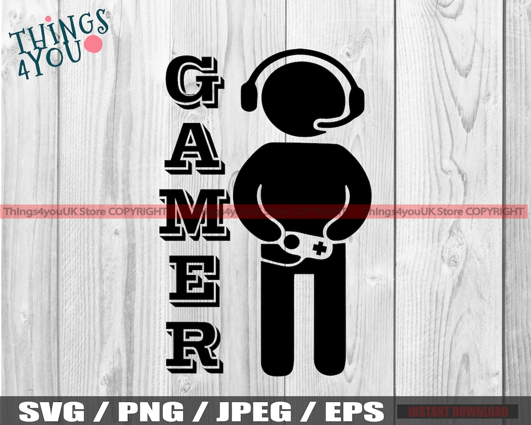 Gamer Svg, Video Gamer Svg, Game Controller Svg, Vector Svg Gamer, Free ...