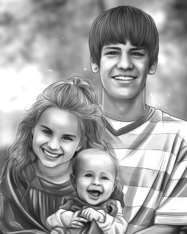 Photo to Sketch Pencil Sketch From Photo Pencil Drawing From - Etsy