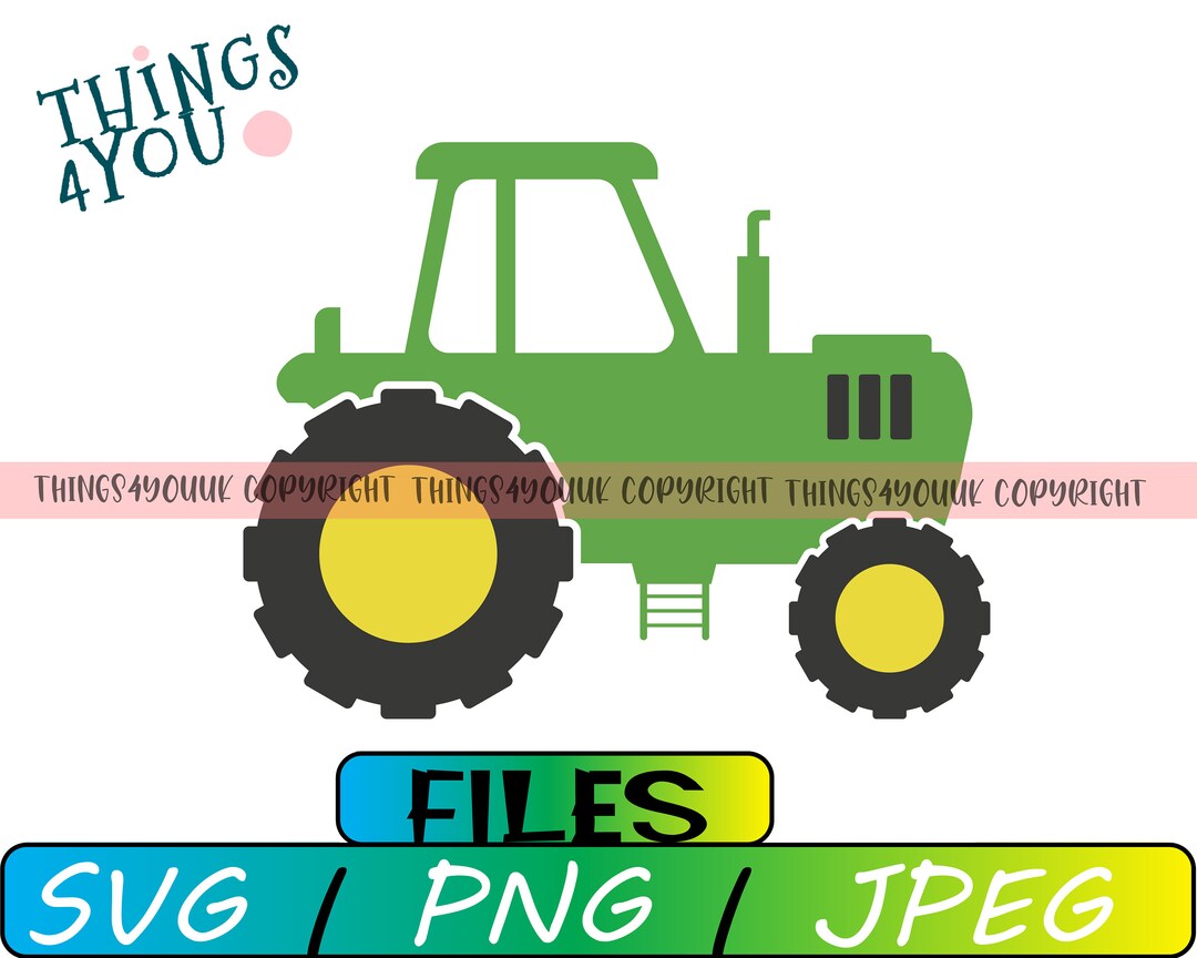 Tractor SVG, Farm Equipment, Tractor Birthday, Birthday Boy, Tractor ...