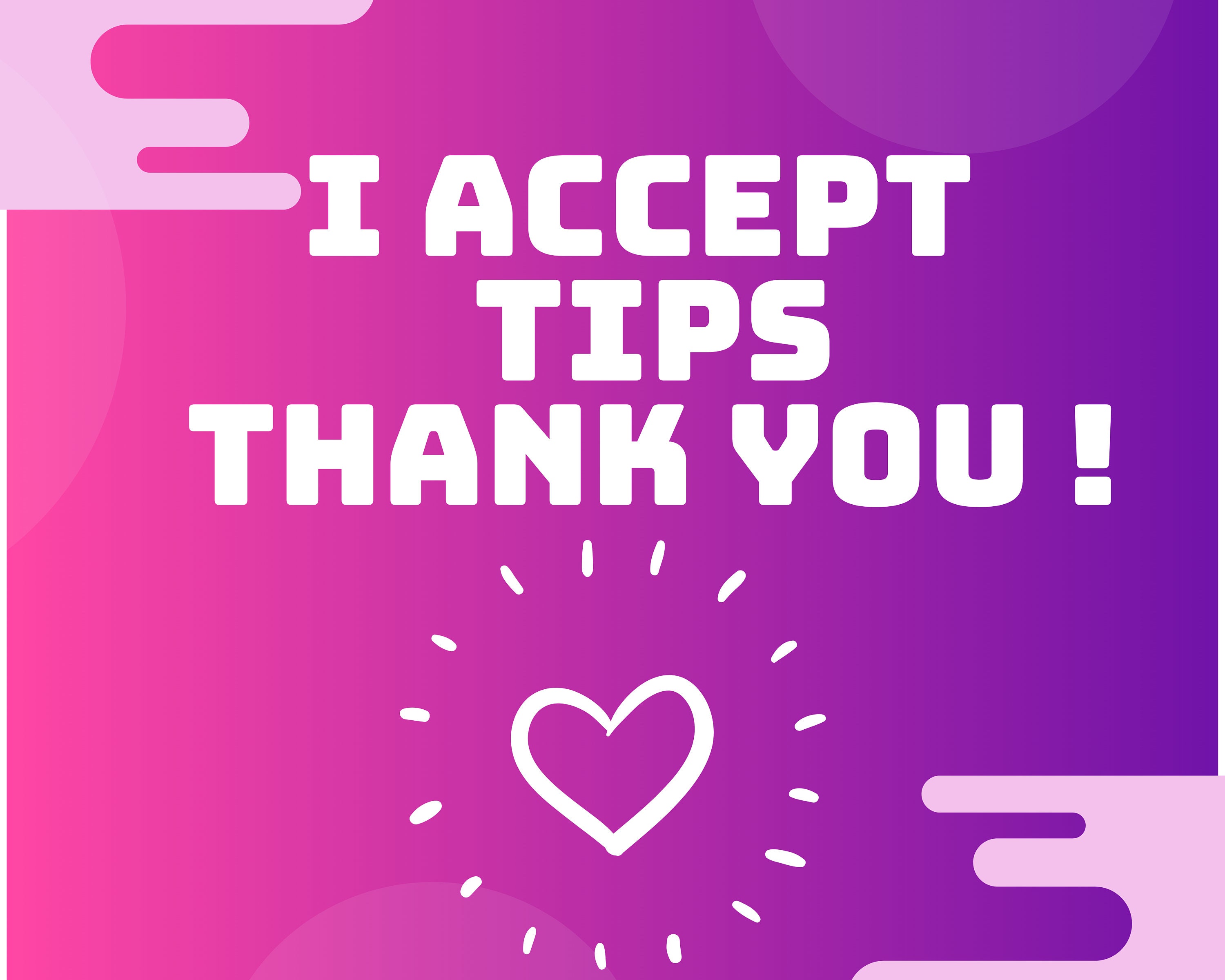 Tips Tips Jar Say Thank You Etsy