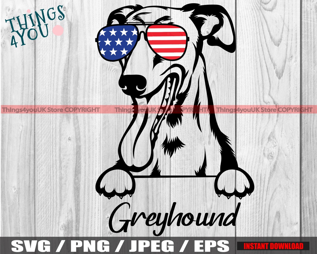 Greyhound SVG, Greyhound Peeking Dog SVG, Greyhound Peek A Boo ...