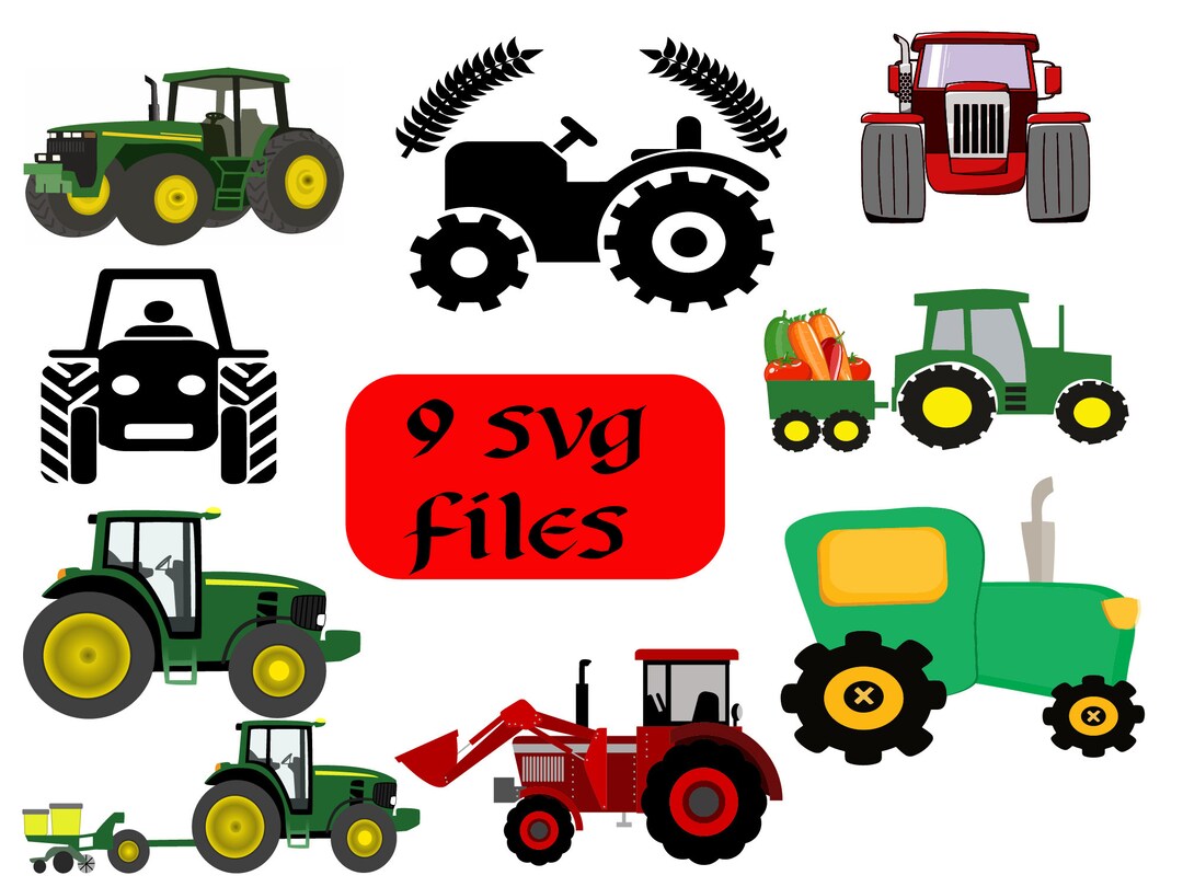 Tractor Svg, Farm Equipment, Tractor Birthday, Birthday Boy, Tractor ...