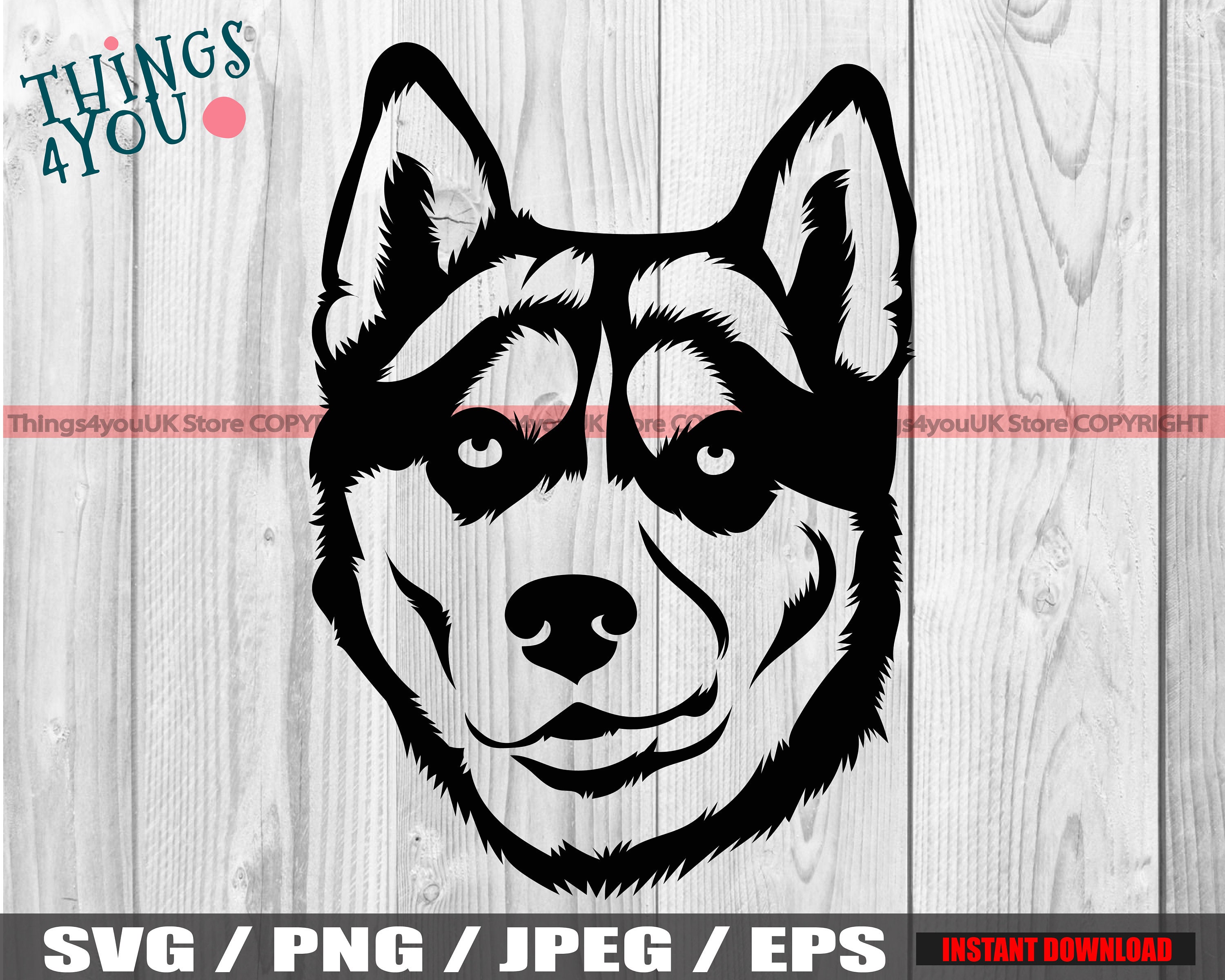 Husky SVG Siberian Husky SVG Alaskan SVG Cute Husky Husky - Etsy