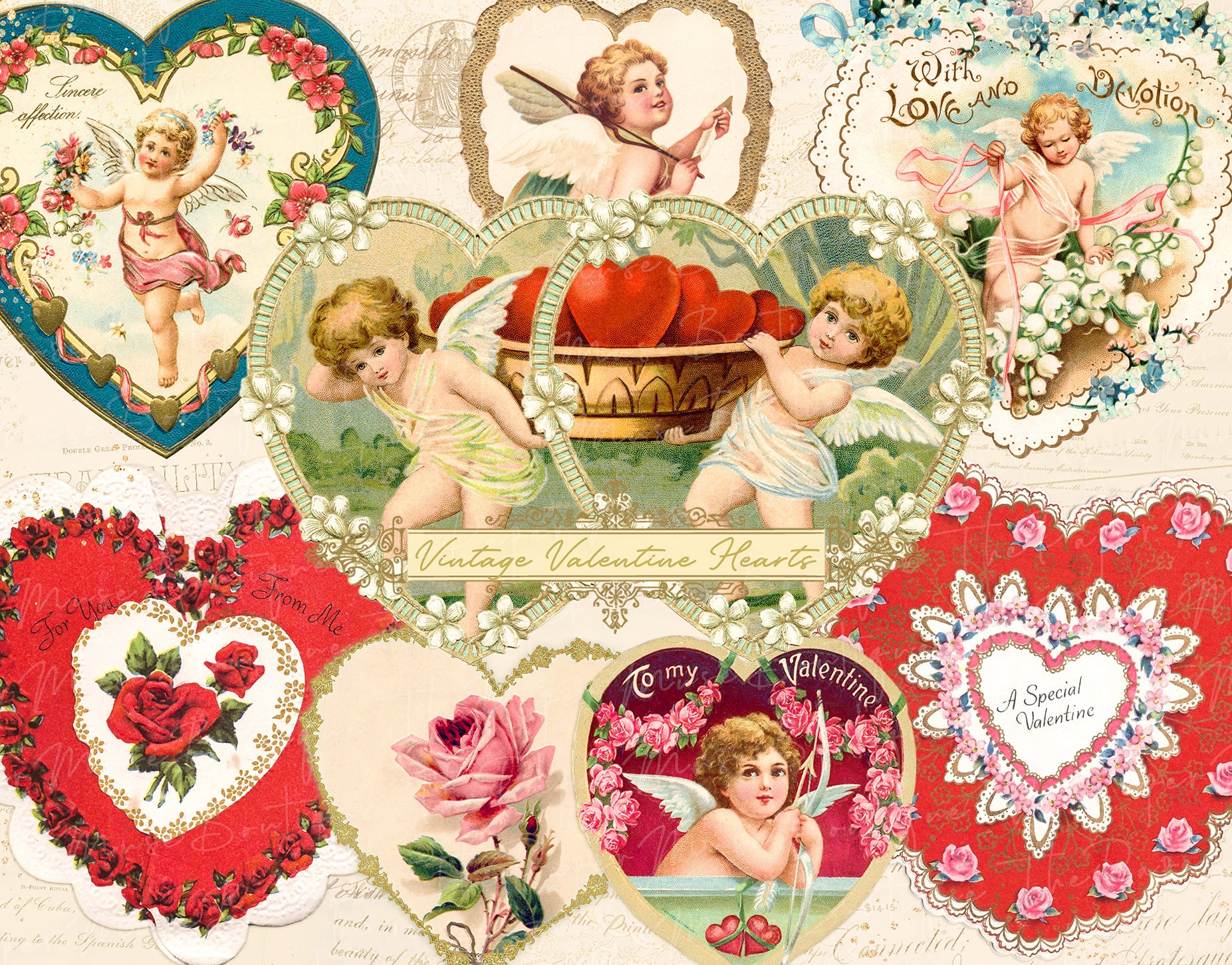 Vintage Valentine Paper