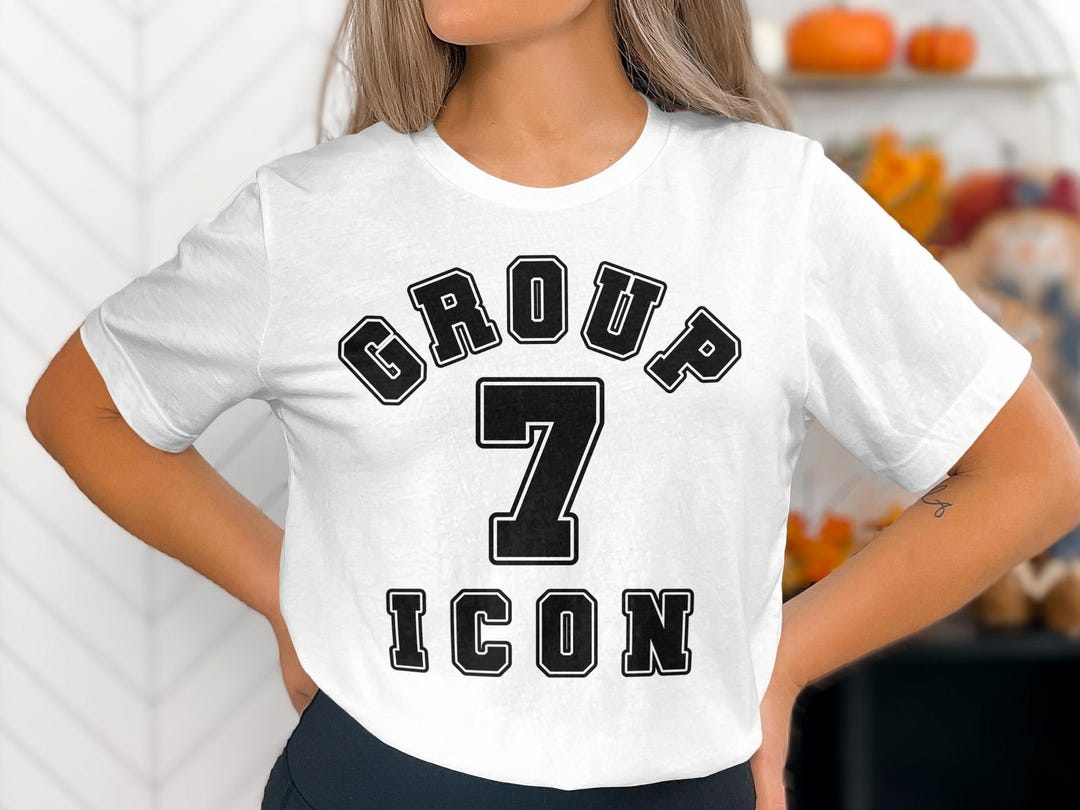 Group 7 Icon T-shirt, Viral Meme Tee, Social Media Humor, Trendy ...
