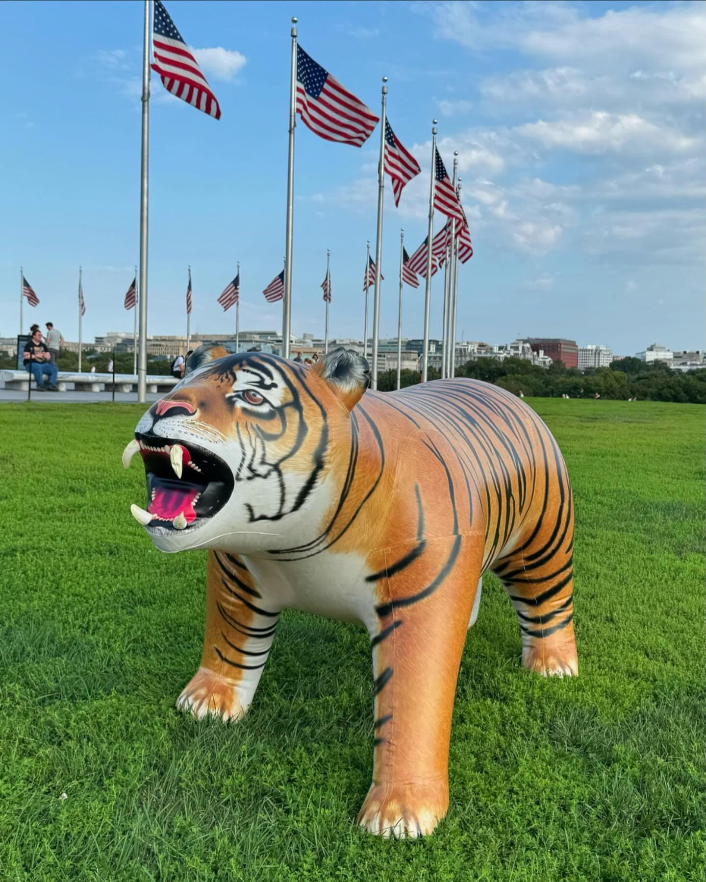 8-foot Lifelike Inflatable Tiger - Etsy