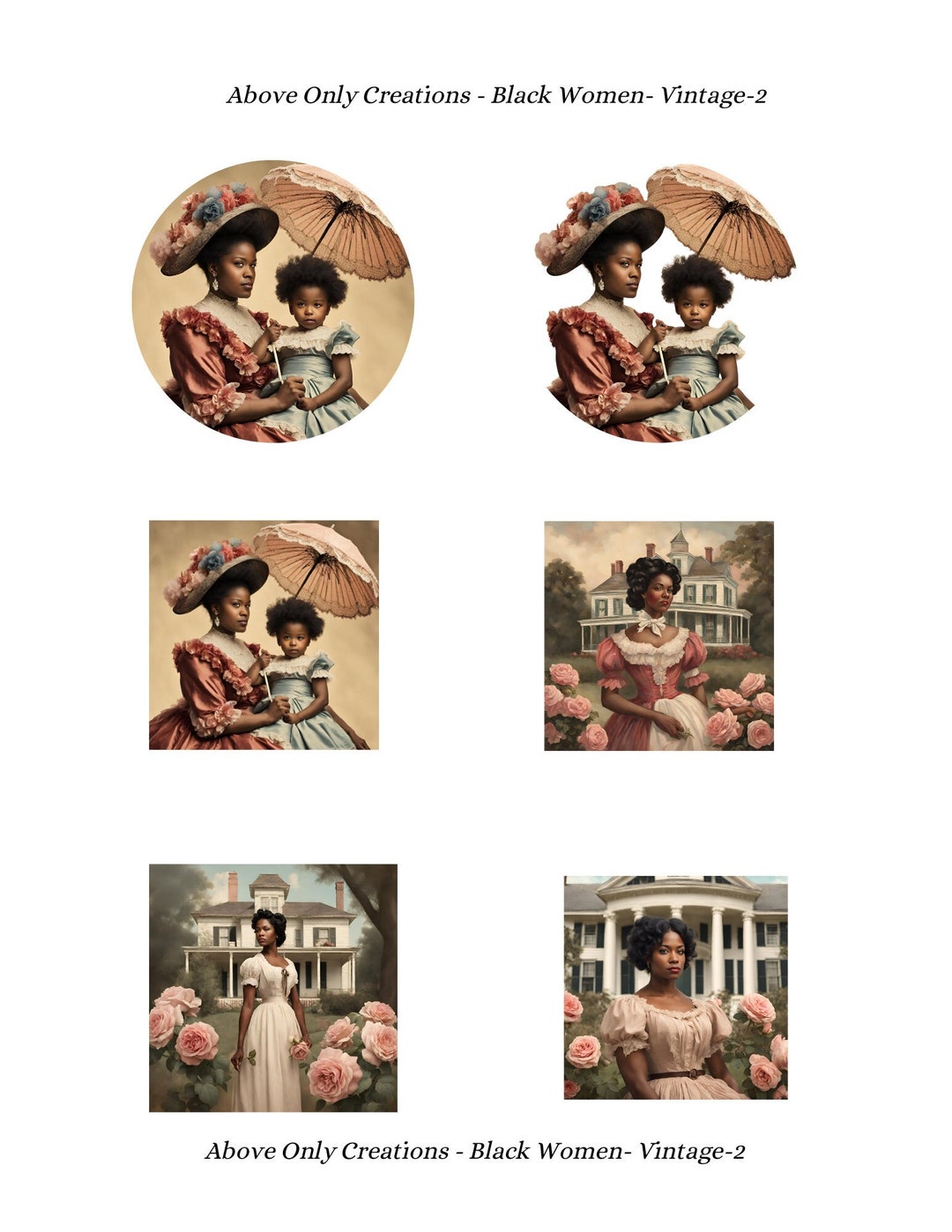 Black African American Women of Color Vintage Stickers-large - Etsy