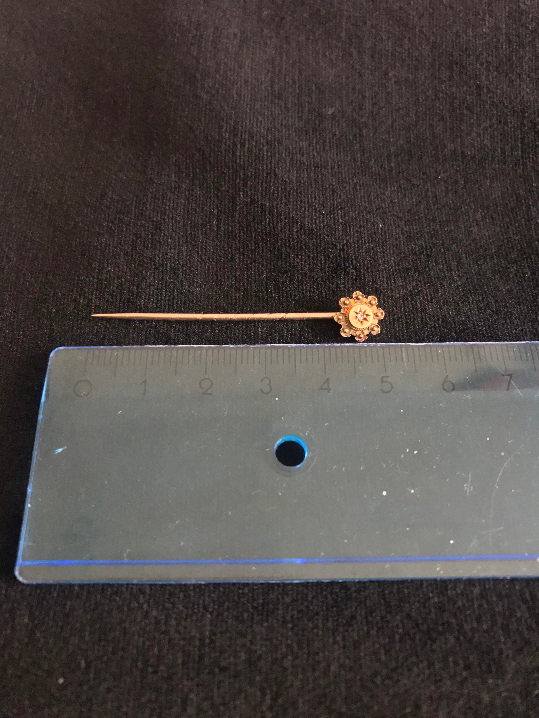 Pin de corbata de oro de 15 quilates - Etsy España