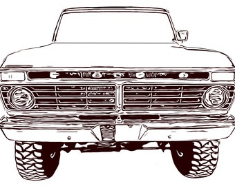 Ford f100 svg | Etsy