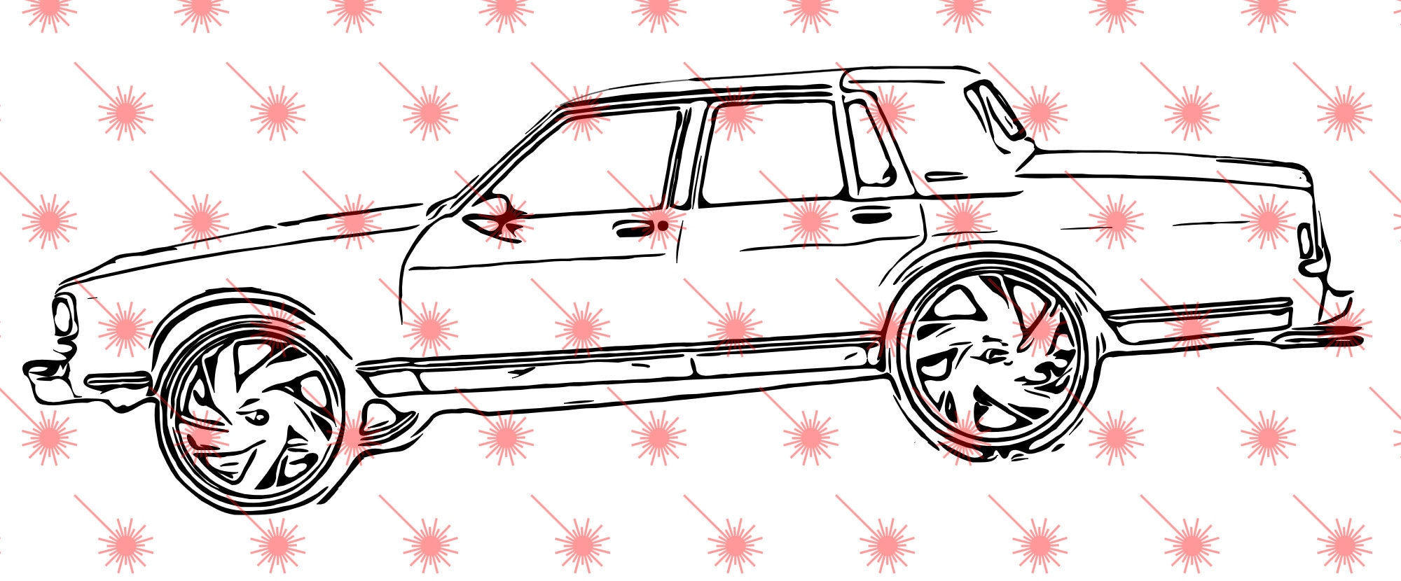 1988 Chevy Caprice svg dxf eps vector file for engraving | Etsy