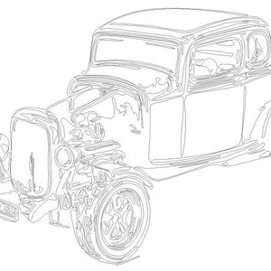 1932 Ford Model-T svg dxf eps vector files for engraving | Etsy
