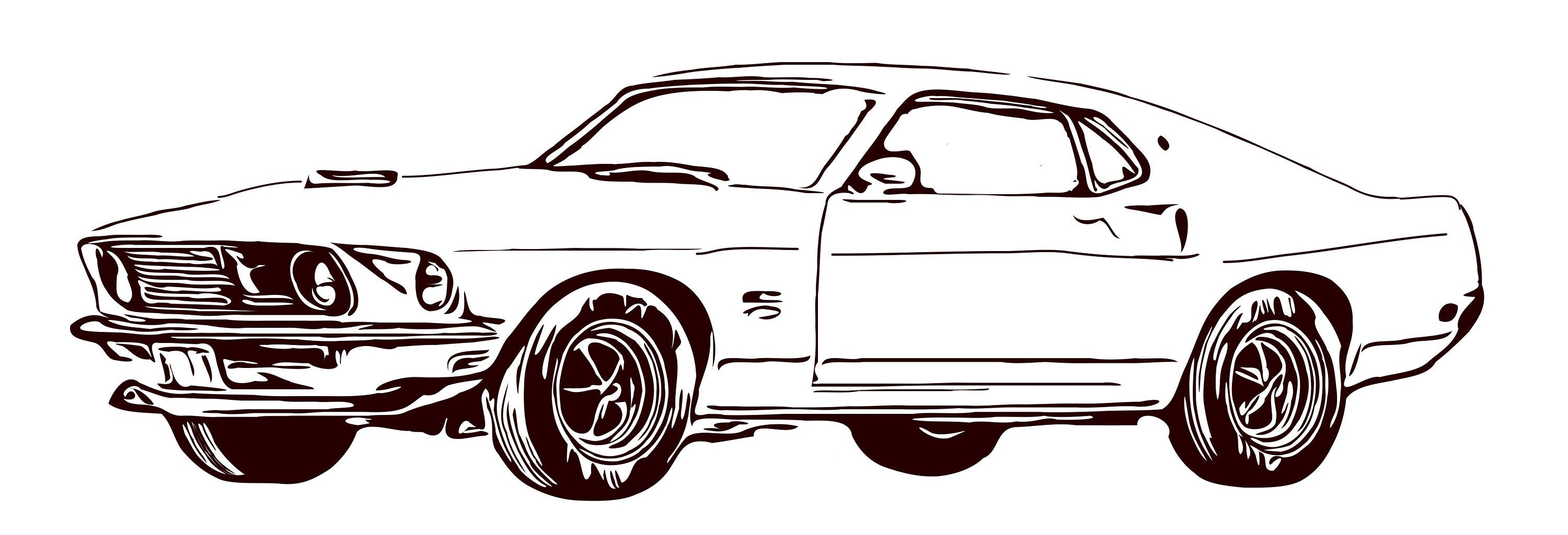 1969 Ford Mustang png svg dxf eps vector files for engraving | Etsy