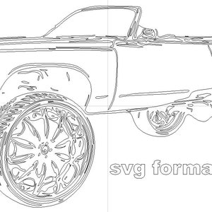 Donk Car Drawings Pencil Sketch Coloring Page