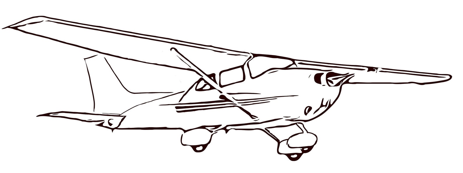 Cessna 172 png svg dxf eps vector files for engraving | Etsy