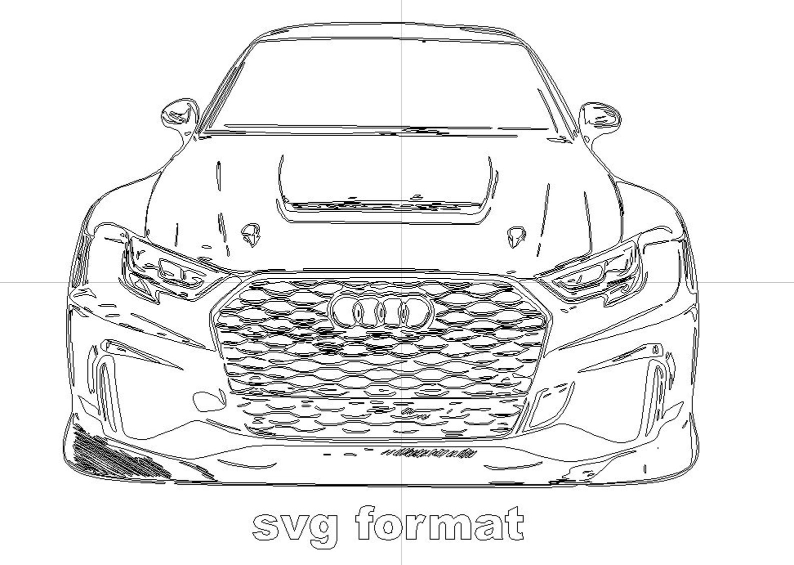 Audi RS3 svg dxf eps png file vettoriali per incisione | Etsy
