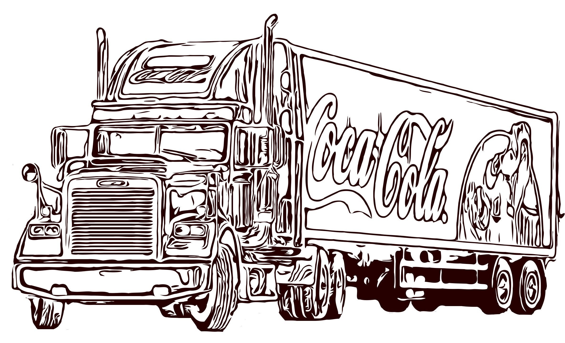 Freightliner Vector Drawing