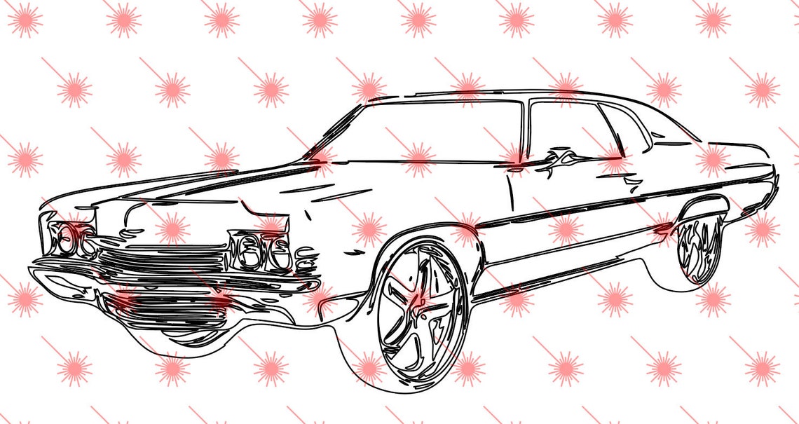 1972 Chevy Caprice DONK svg dxf eps vector files for | Etsy