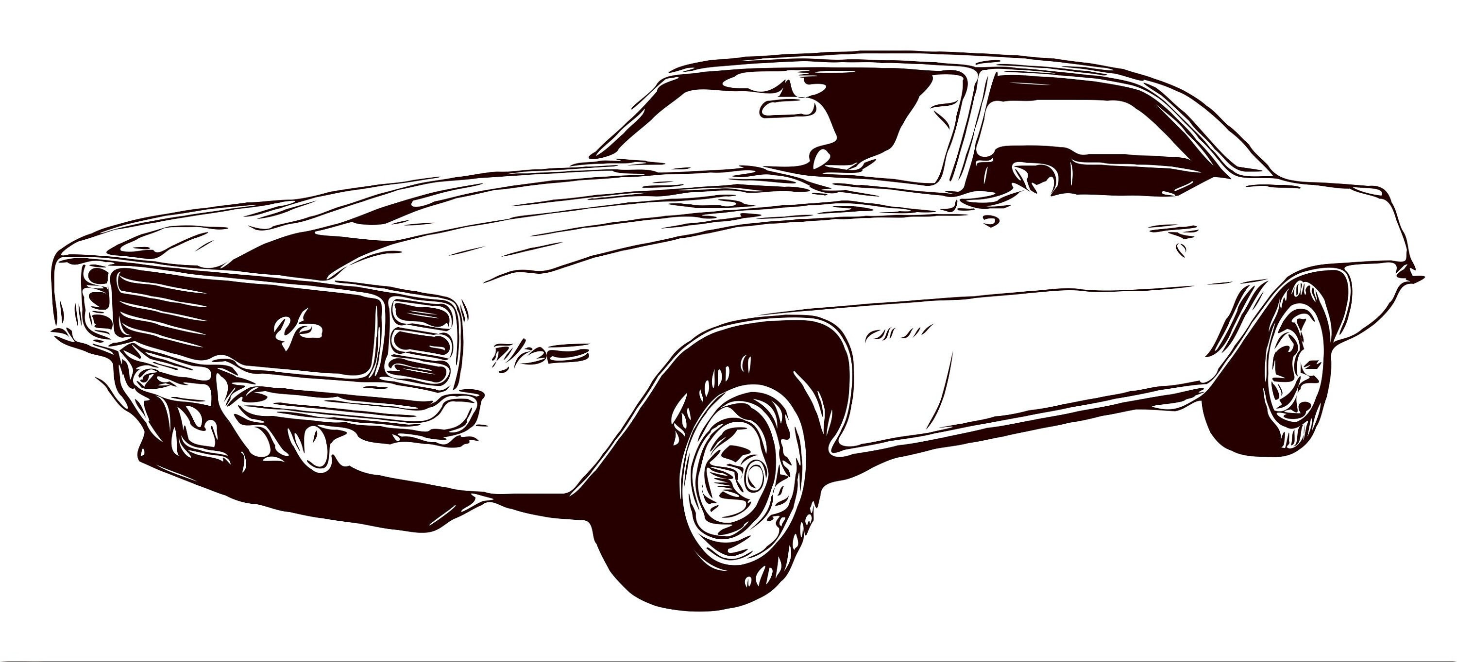 1969 Chevy Camaro Z28 png svg dxf eps archivos vectoriales | Etsy