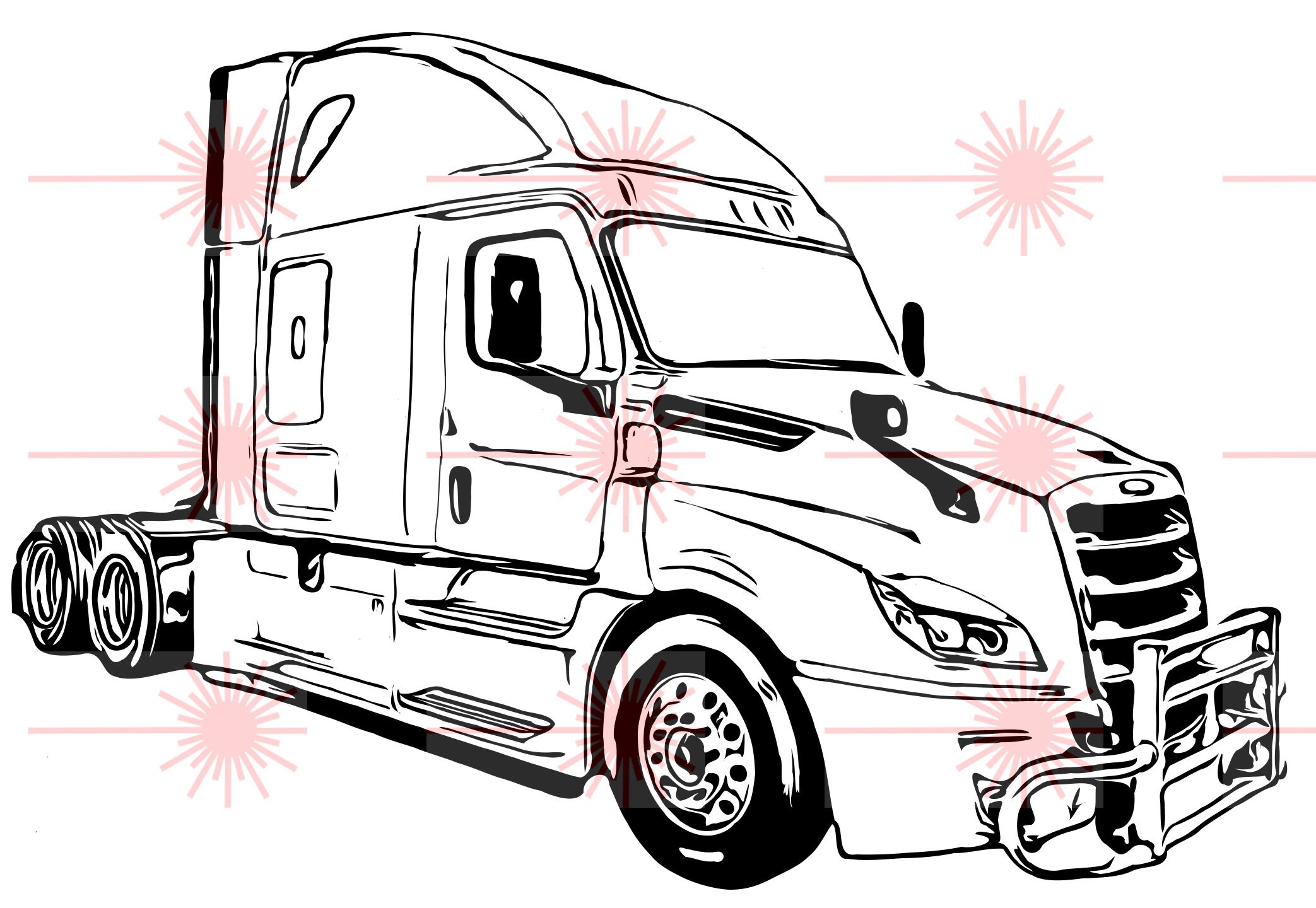 FREIGHTLINER Cabover SVG