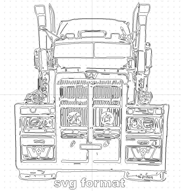 Western Star Truck png dxf svg eps vector files for | Etsy