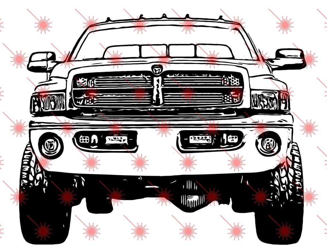 2002 Dodge Cummins svg dxf eps vector files for engraving | Etsy