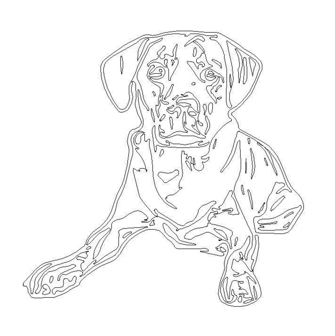 Labrador svg dxf eps vector file for craft DIY engraving | Etsy