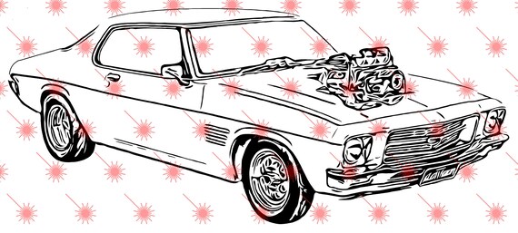 1971 Holden Monaro Coupe png svg dxf eps vector files for | Etsy