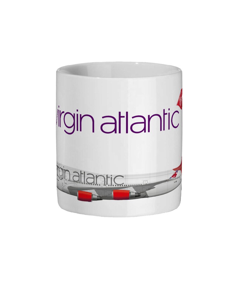 Virgin Atlantic Boeing B747 Aircraft Tea Coffee Mug Aviation, Aerospace ...