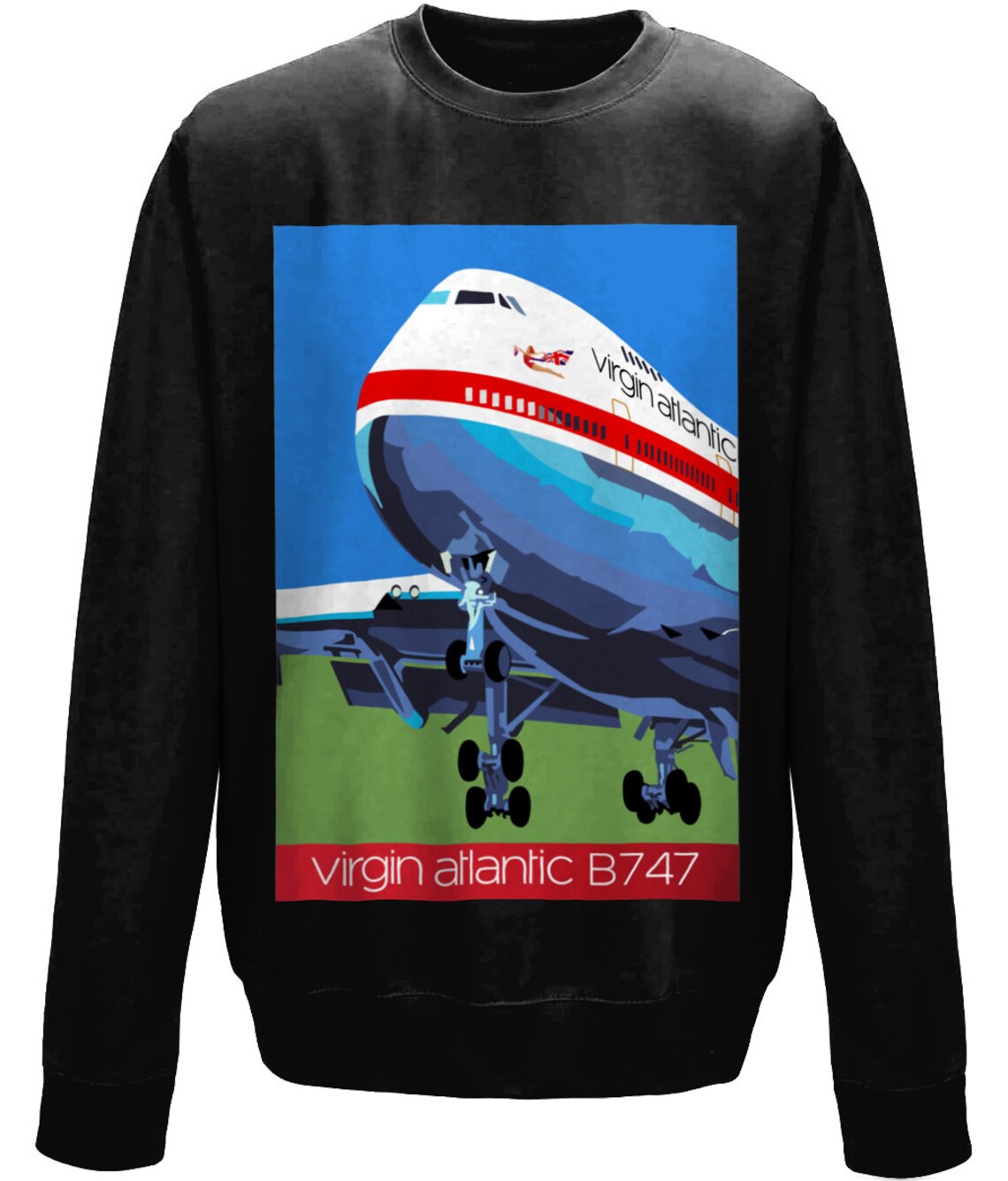 Retro / Vintage Virgin Atlantic Airlines Boeing B747 | Etsy
