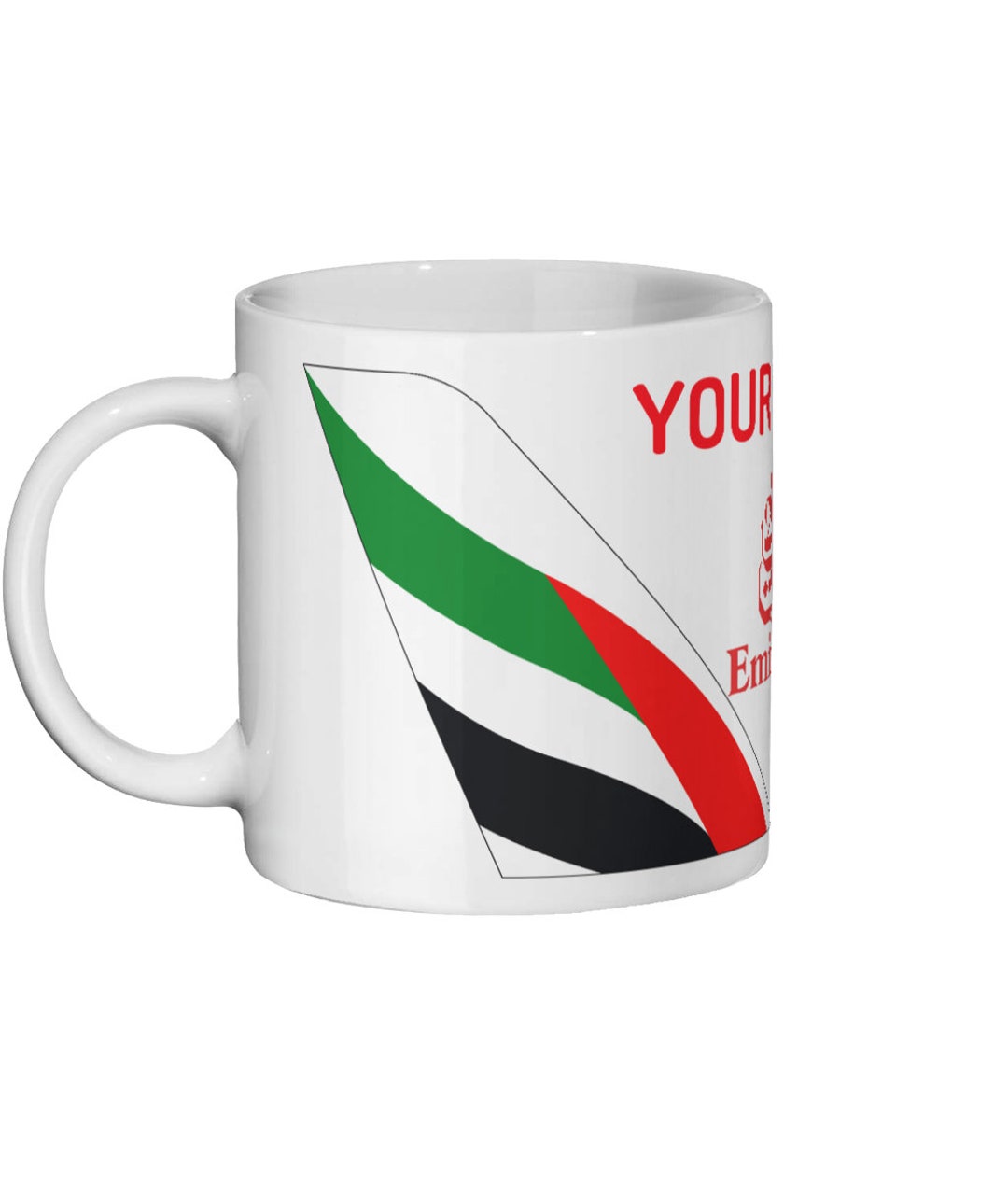 Emirates Airlines Aircraft Tail Tea / Coffee Mug Aviation, Aerospace ...