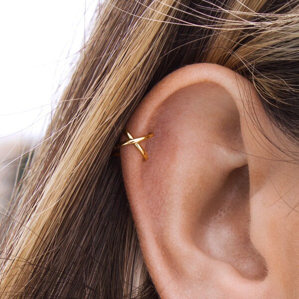 Cross Ear Cuff - Etsy