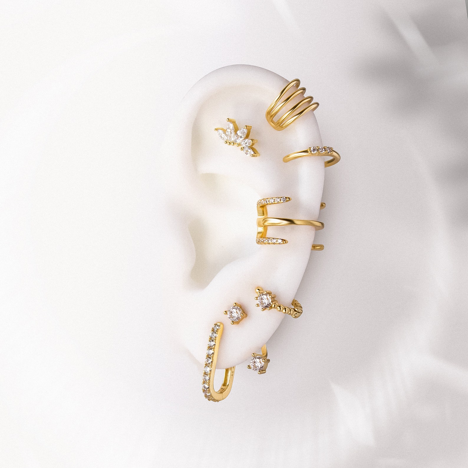 Front Back Earrings Ear Jacket Earrings Dainty Ear Jacket - Etsy