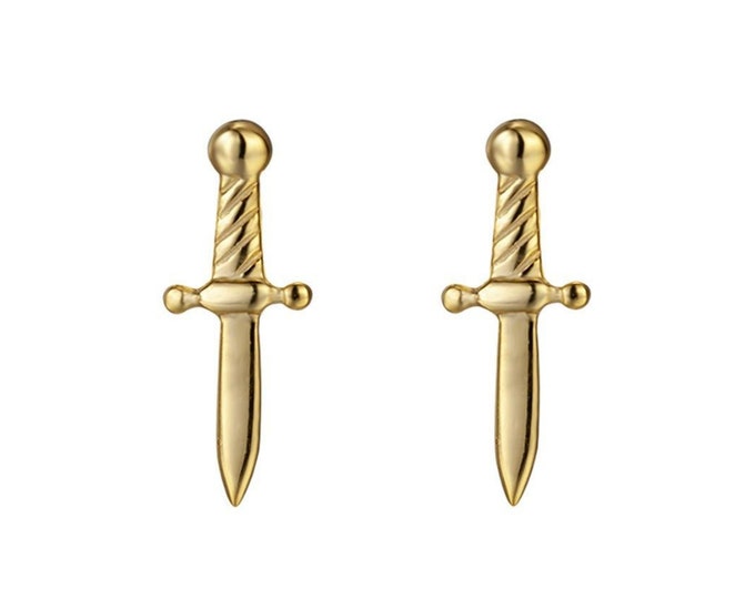 Dagger Studs, Sword Earrings, Dagger Earrings, Dagger Stud Earring ...