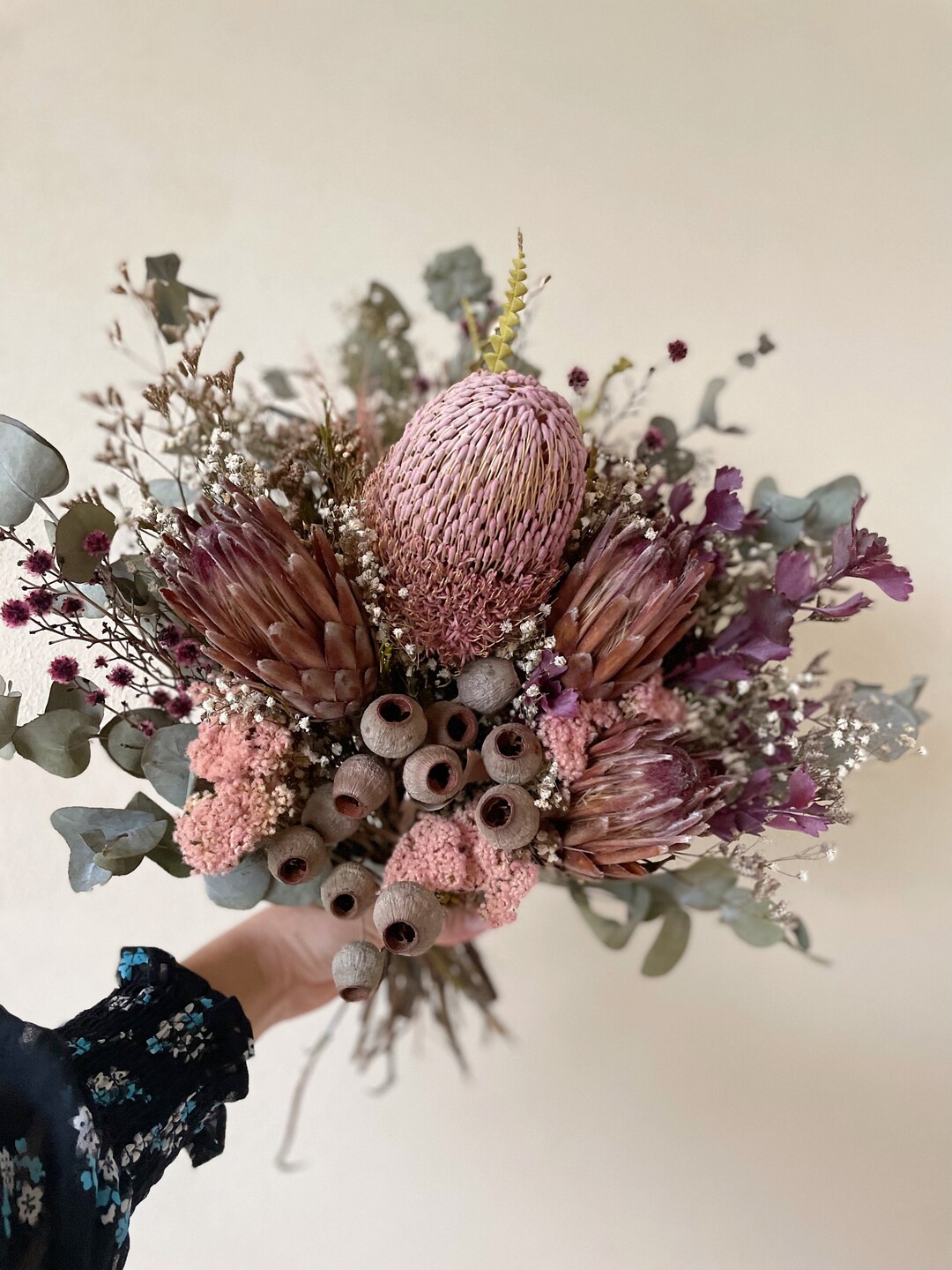 Dried Native Flower Wedding Bouquet, Bridal Bouquet, Native Flower ...