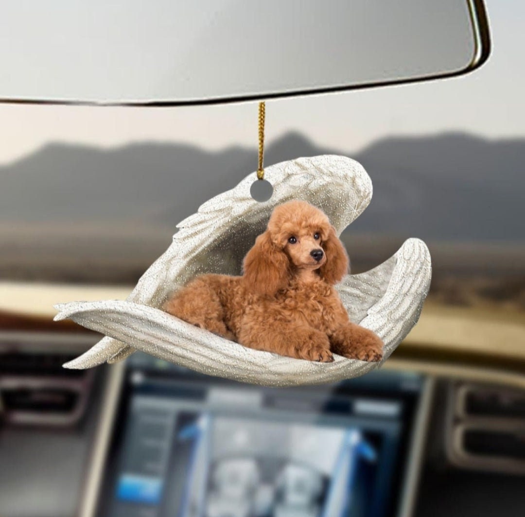 Poodle Angel Car Ornament - Etsy