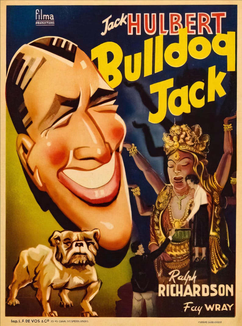 Bulldog Jack 1935 DVD Movie Film British Detective Crime Adventure Jack ...
