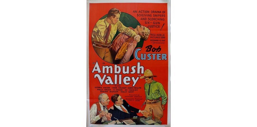 Ambush Valley 1936 DVD Film Western Bob Custer Victoria Vinton Vane ...