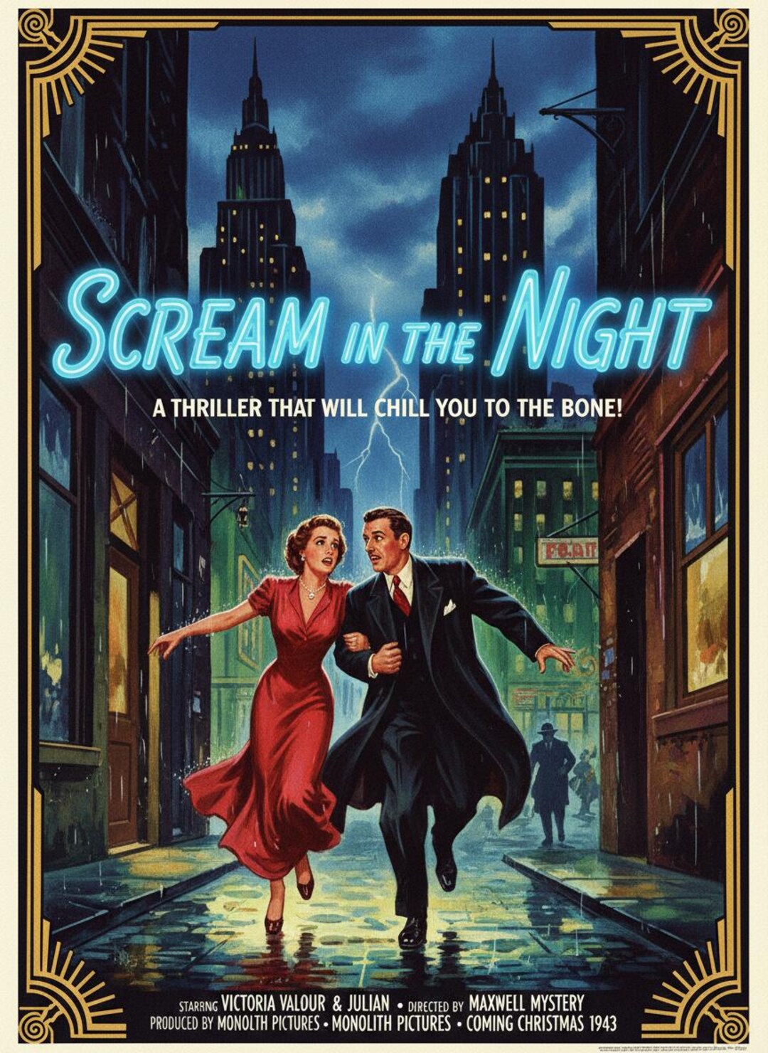 Scream in the Night DVD 1943 Exotic Noir Mystery Horror Film Movie Lon ...