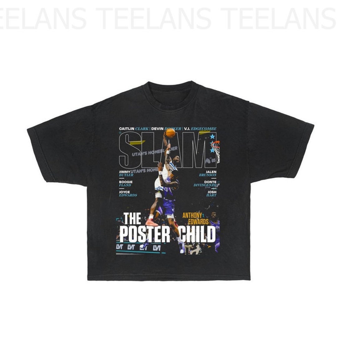 Embrace NBA Slam Dunk Style With Anthony Edwards Graphic Tee Perfect ...