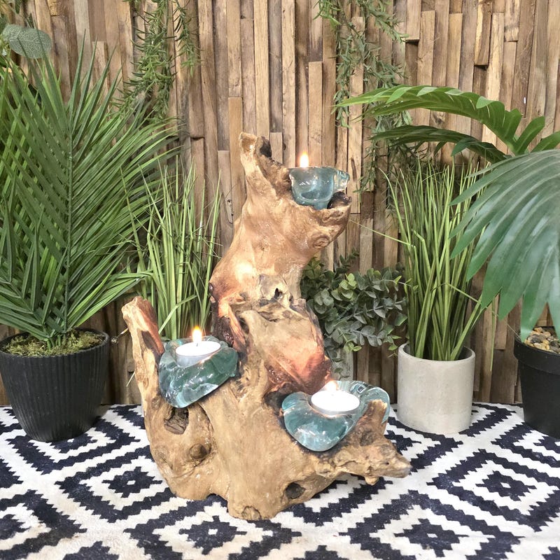 Unique Wood Tea Lights - Etsy UK