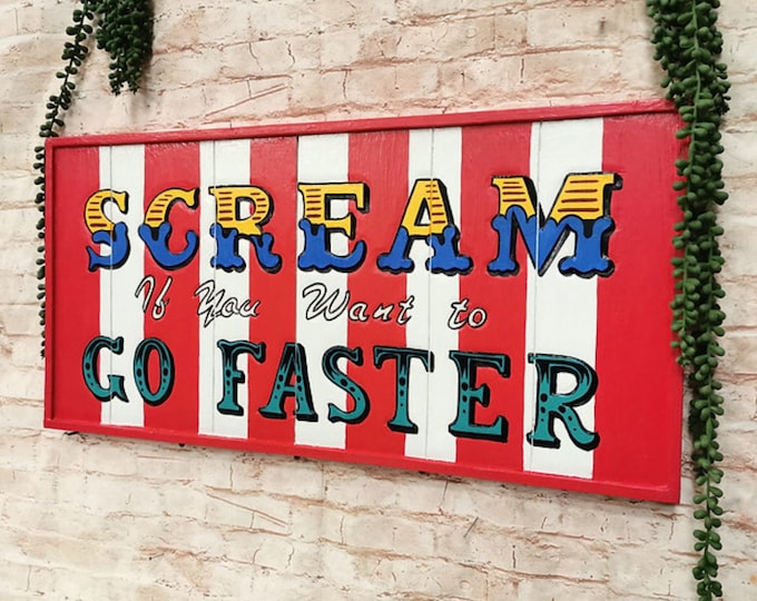 Vintage Style Fairground Sign Unusual Quirky Hand Painted - Etsy