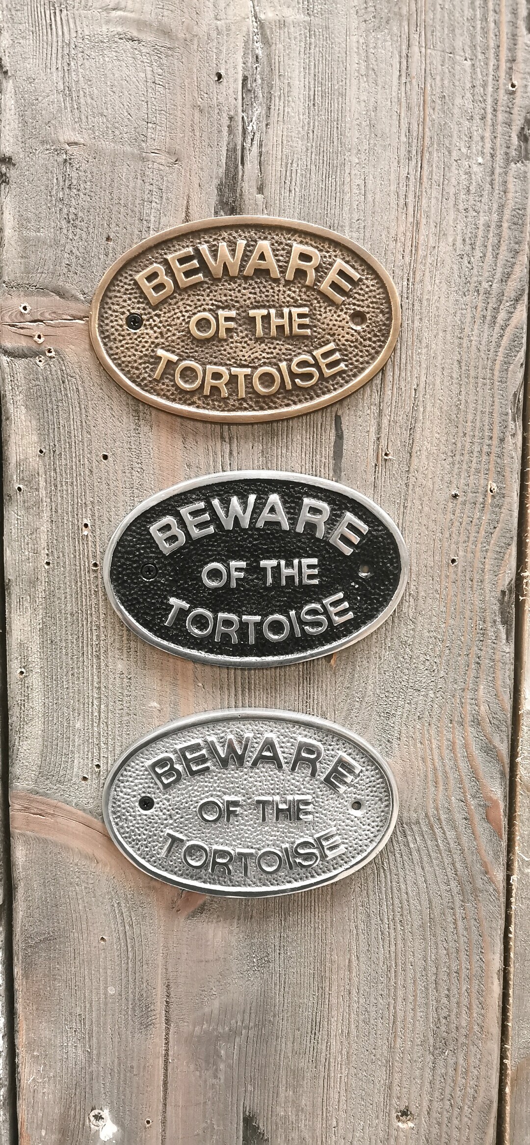 Vintage Beware of the Tortoise Door Sign / Plaque Aluminium Quirky - Etsy UK