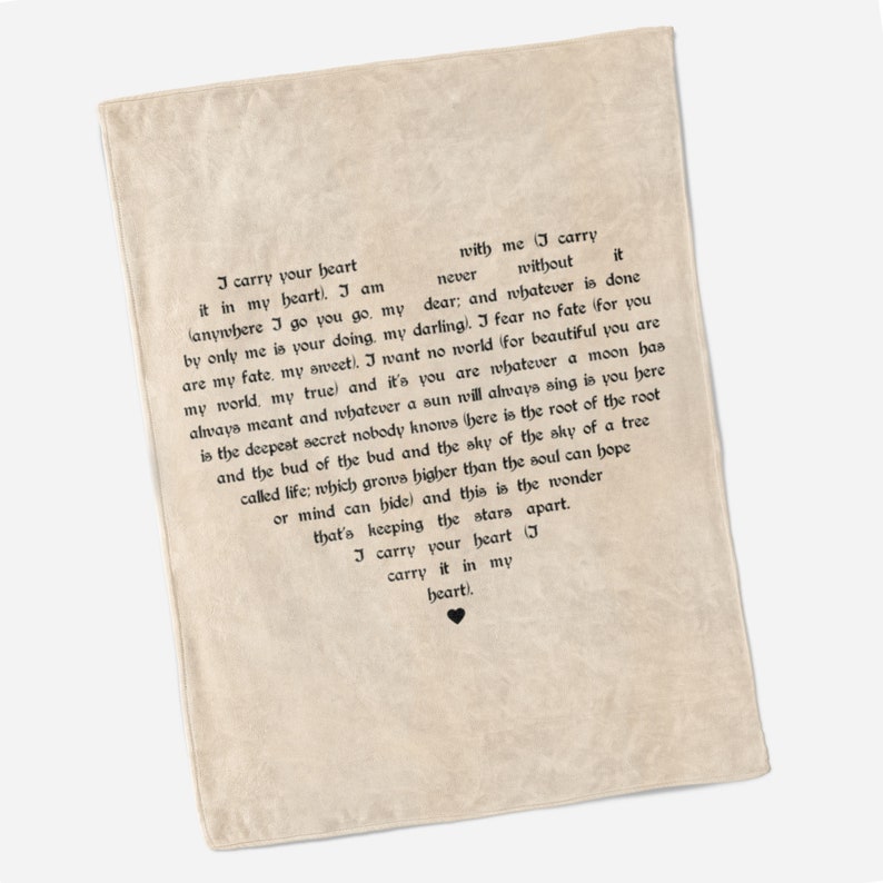 Custom Love Letter Blanket Romantic Valentines Day Gift For | Etsy