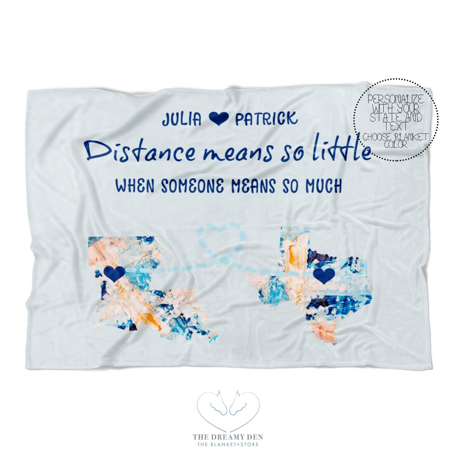 Distance Means so Little When Someone Means so Much Blanket, Long ...