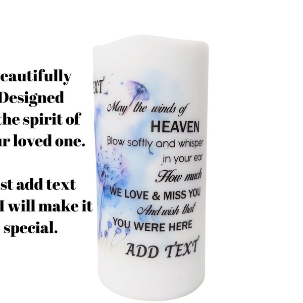 Memorial Candle - Etsy