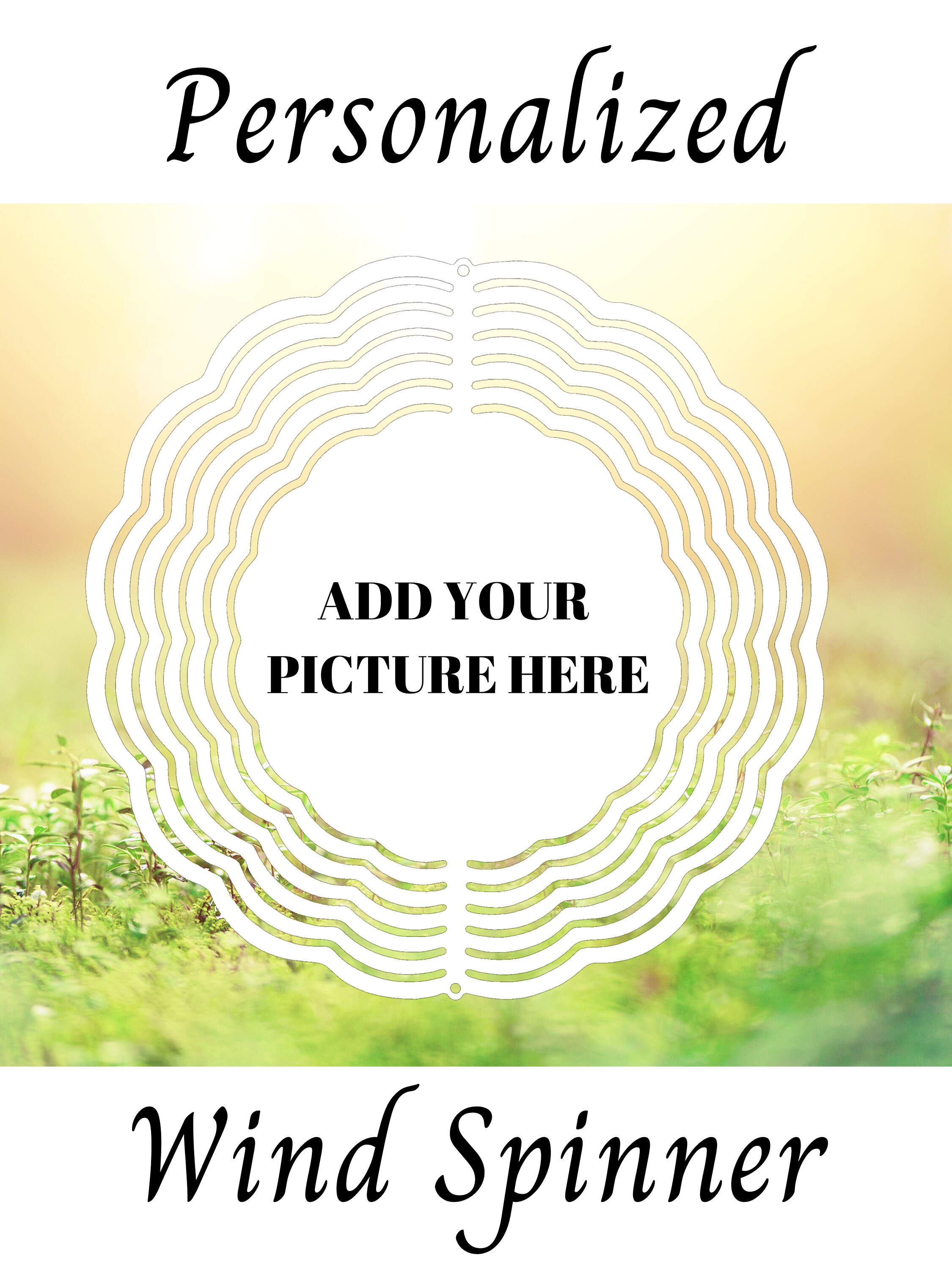 Personalized Wind Spinner, Customized Gift, Sympathy Gift, Graduation ...