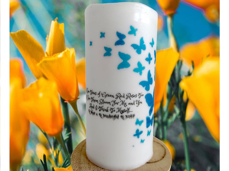 Personalized Memorial LED Candle – Celebration of Life Remembrance - Etsy