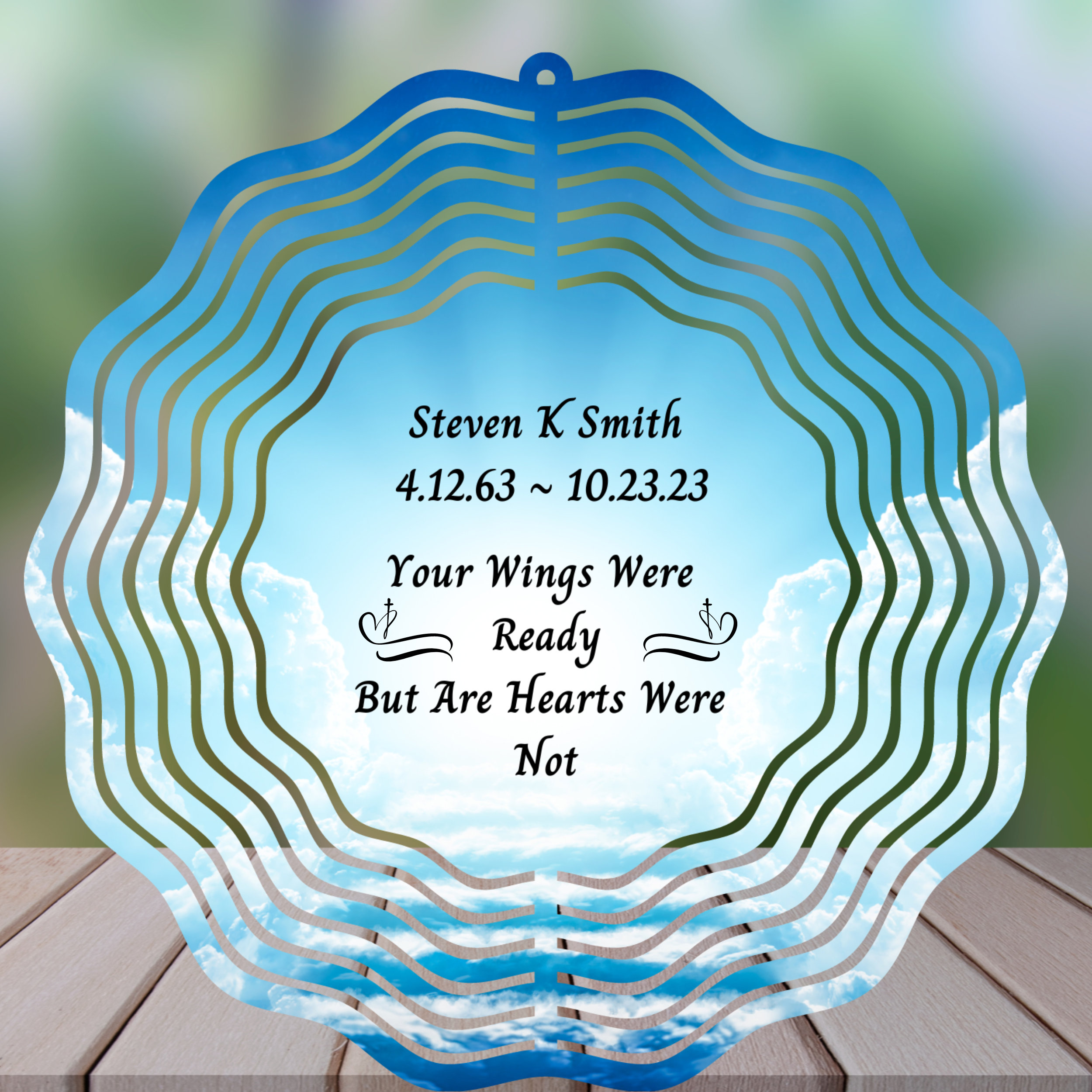 Celebration of Life, Wind Spinner, Windspinner, Memorial Decoration ...